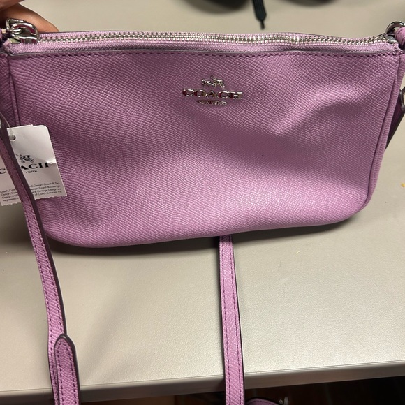Coach | Bags | Coach Lilac Leather Small Crossbody Clutch | Poshmark